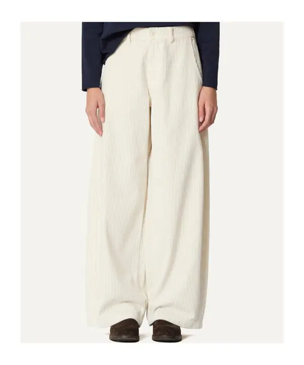 Labo.art Ribbed Corduroy Pants - Winter White