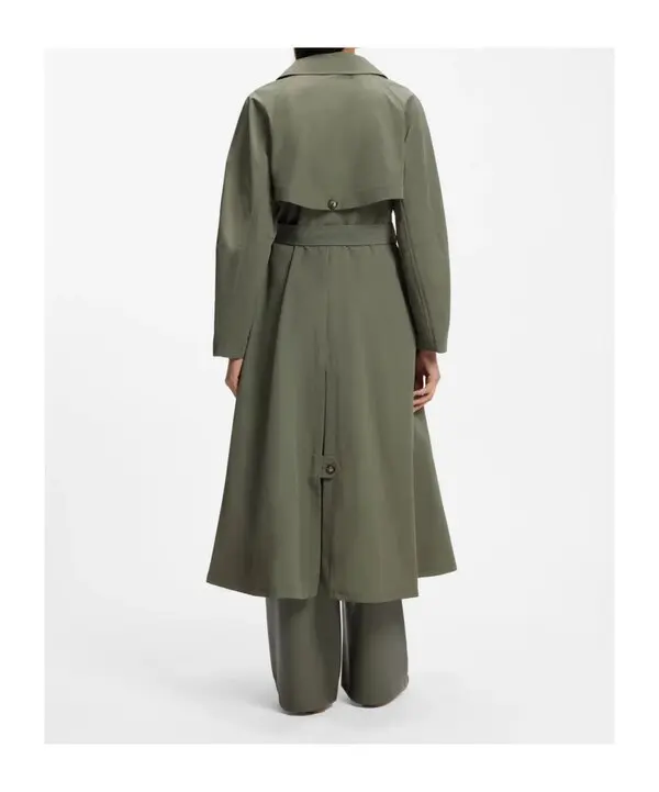 Hugo Boss Water-repellent Trench Coat With Belt