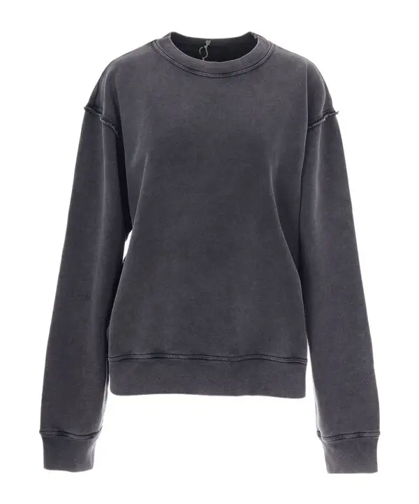 HAIKURE Rear Slit Crewneck Sweatshirt