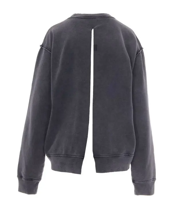 HAIKURE Rear Slit Crewneck Sweatshirt