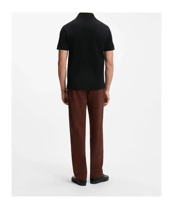 Hugo Boss X Aston Martin Polo Shirt In Mercerized Cotton Jacquard - Black