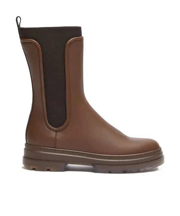 Max Mara Leather Ankle Boots