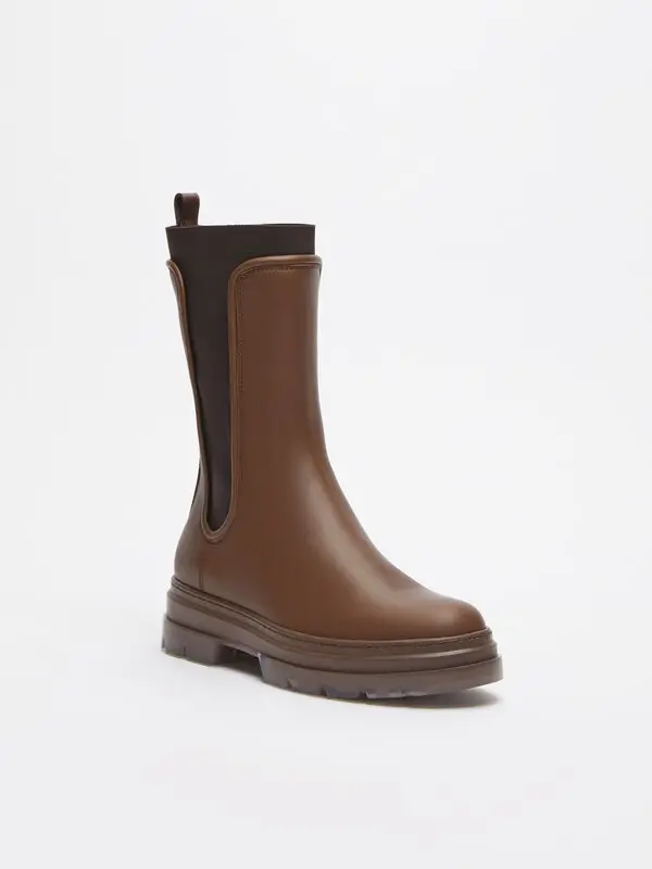 Max Mara Leather Ankle Boots
