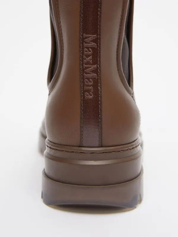Max Mara Leather Ankle Boots