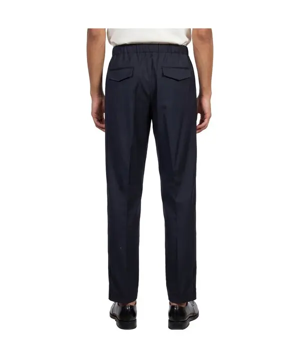 LARDINI Elastic-waist Casual Trousers