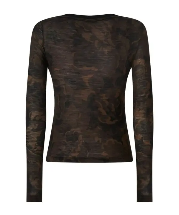 Pinko Floral Print Long Sleeve Cardigan