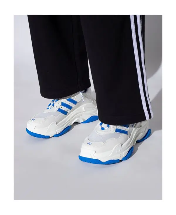 Balenciaga X Adidas Triple S Lace-up Sneakers - White