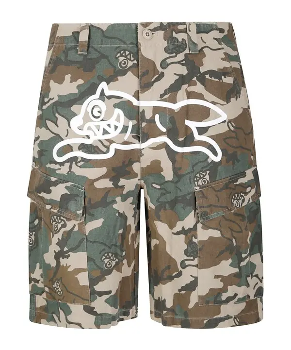 ICECREAM Running Dog Camo Cargo Shorts