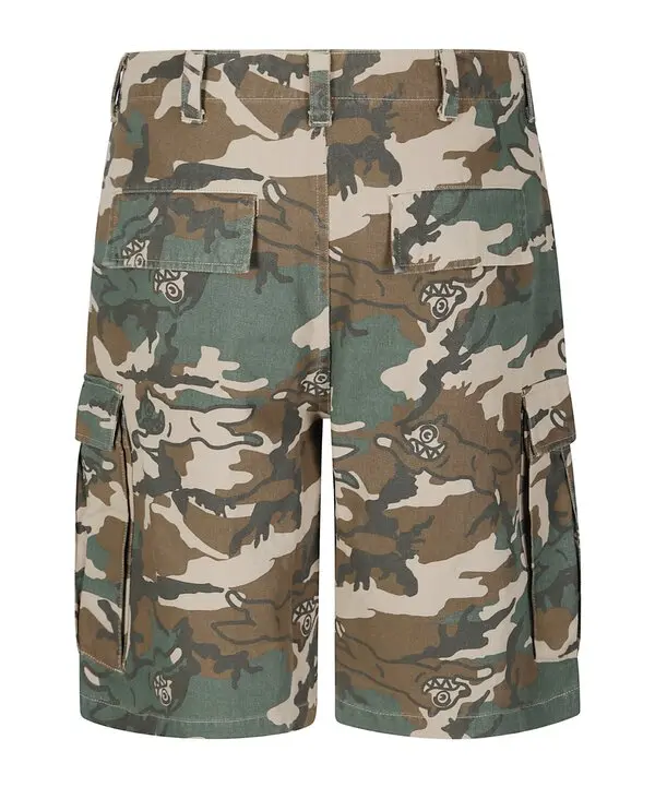ICECREAM Running Dog Camo Cargo Shorts
