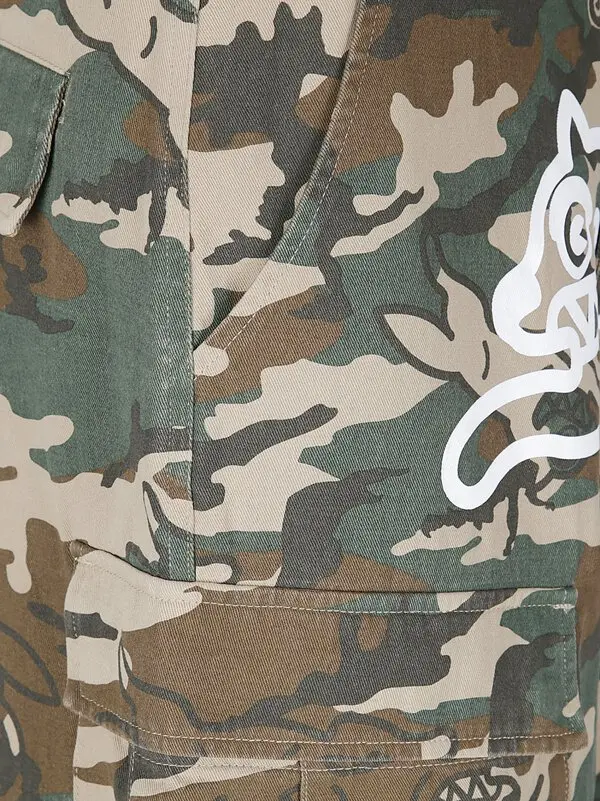 ICECREAM Running Dog Camo Cargo Shorts
