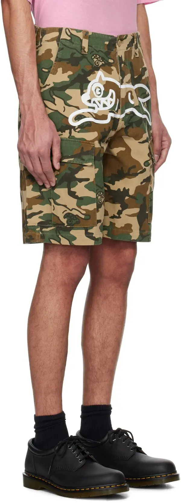 ICECREAM Running Dog Camo Cargo Shorts