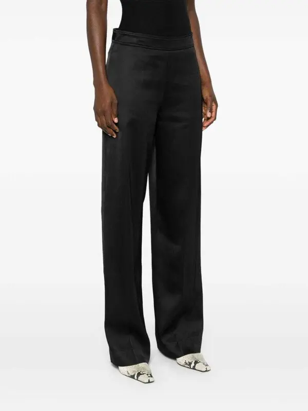 JIL SANDER Twill Wide Leg Trousers
