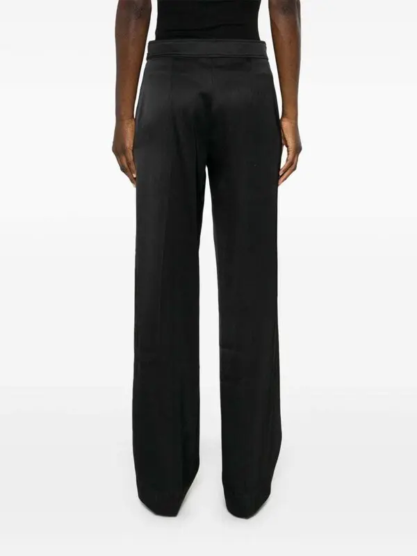 JIL SANDER Twill Wide Leg Trousers