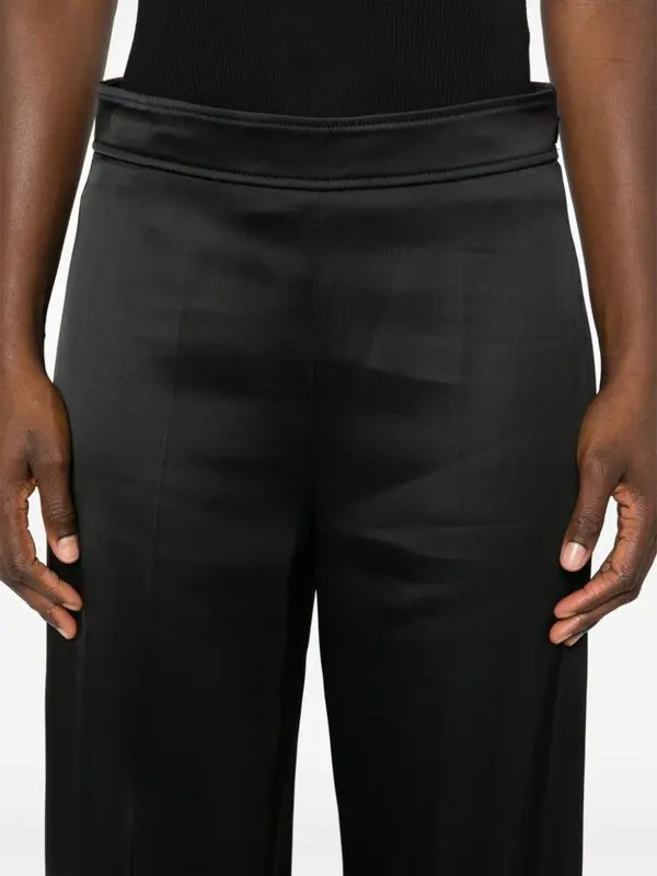 JIL SANDER Twill Wide Leg Trousers