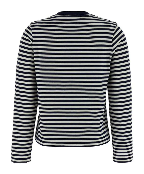 Maison Kitsuné Bold Fox Head Striped Sweater