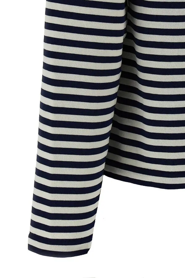 Maison Kitsuné Bold Fox Head Striped Sweater