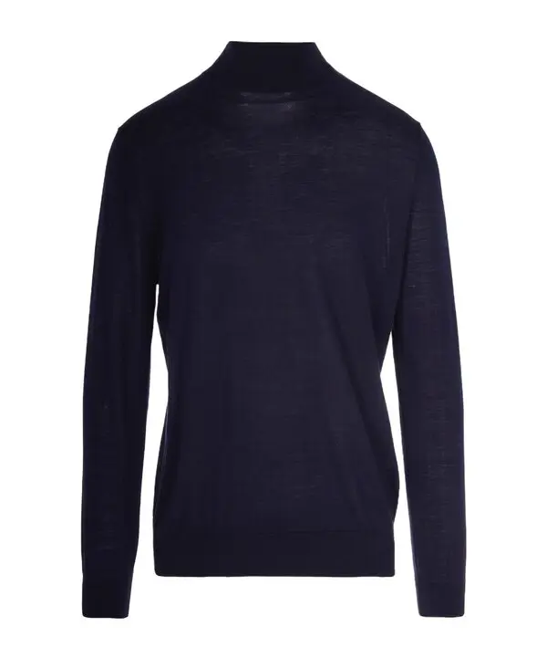 BALLANTYNE Roll-neck Fine-knit Jumper - Black