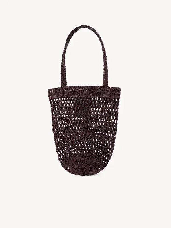 Chloé Small Summer Banana Raffia Tote Bag