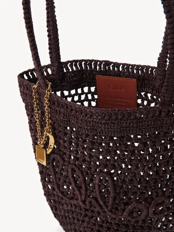 Chloé Small Summer Banana Raffia Tote Bag