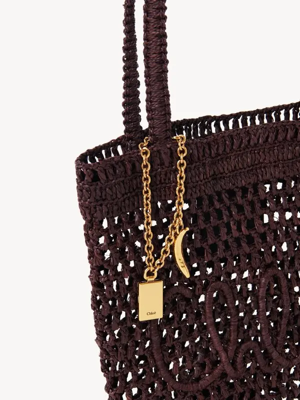 Chloé Small Summer Banana Raffia Tote Bag