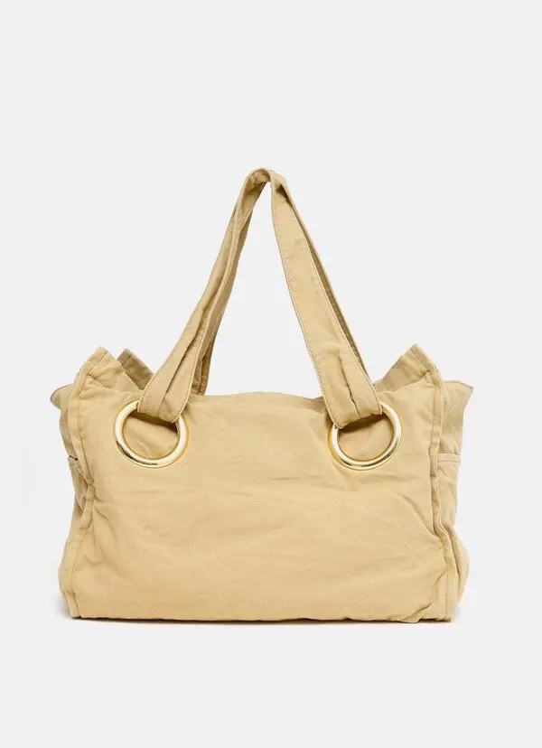 Chloé Logo Printed Plage Tote Bag