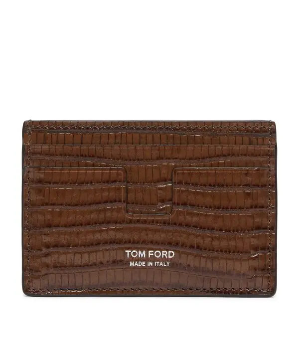 TOM FORD Calfskin Scale-effect Card Holder