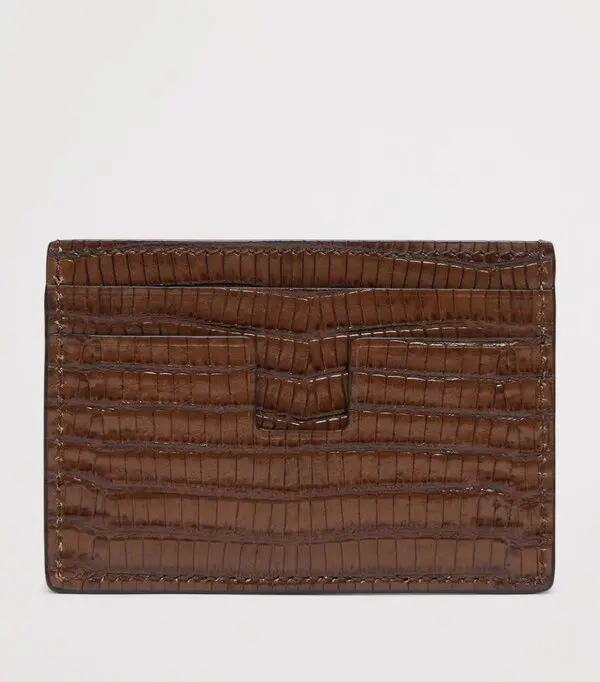TOM FORD Calfskin Scale-effect Card Holder