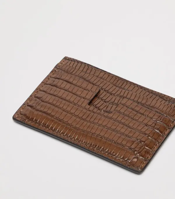 TOM FORD Calfskin Scale-effect Card Holder
