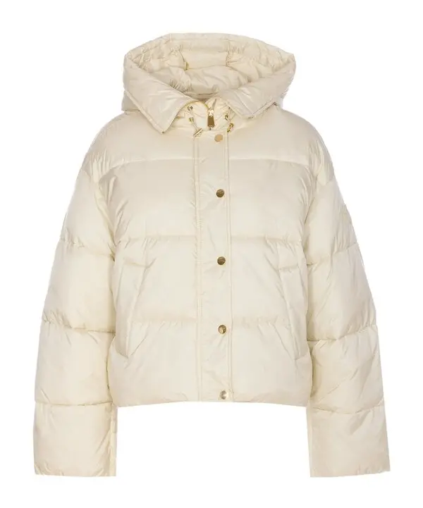 Pinko Hooded Down Jacket - White