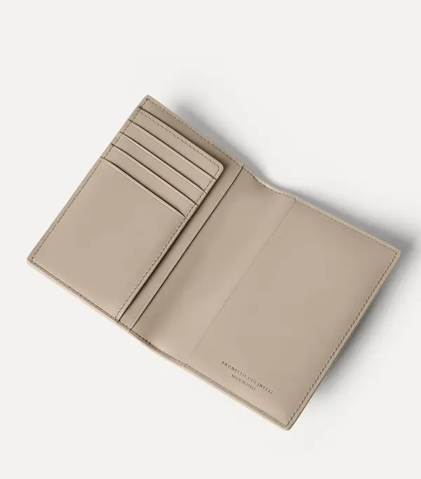 Brunello Cucinelli Leather Logo Wallet