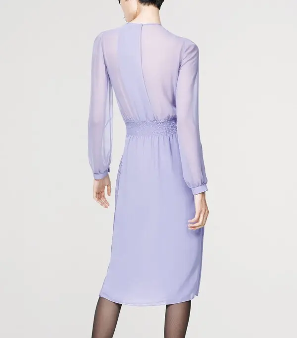TOM FORD Chiffon Plissé Midi Dress