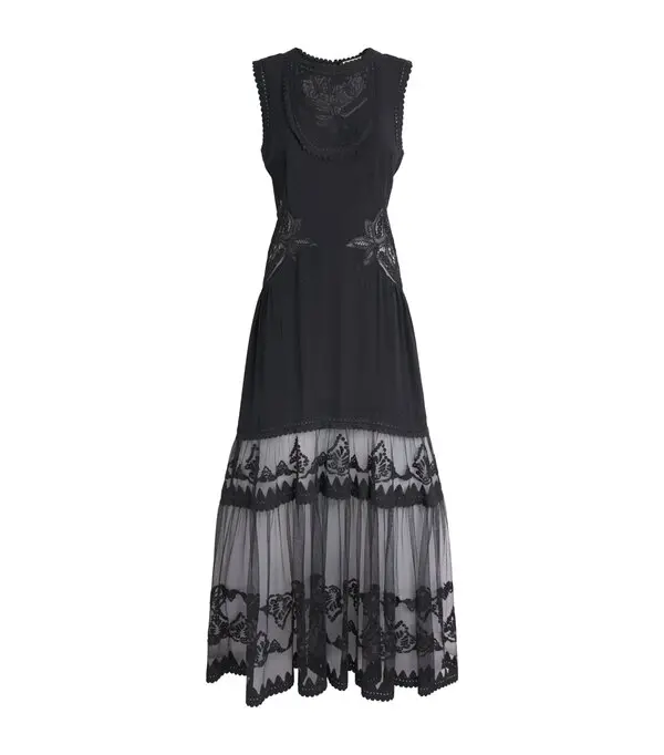 Ulla Johnson Silk Florence Maxi Dress - Black