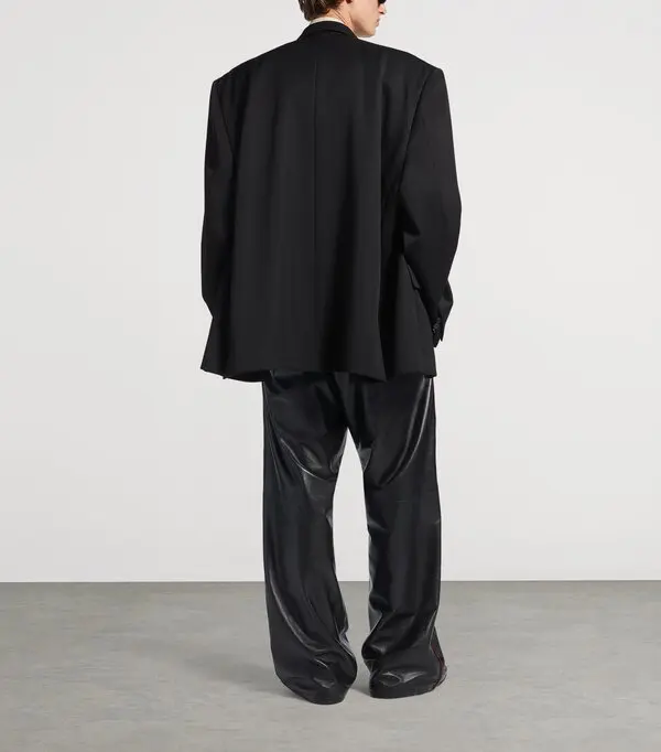 Balenciaga Lambskin Piped Trousers