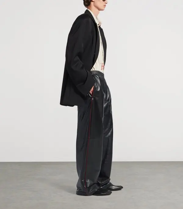 Balenciaga Lambskin Piped Trousers