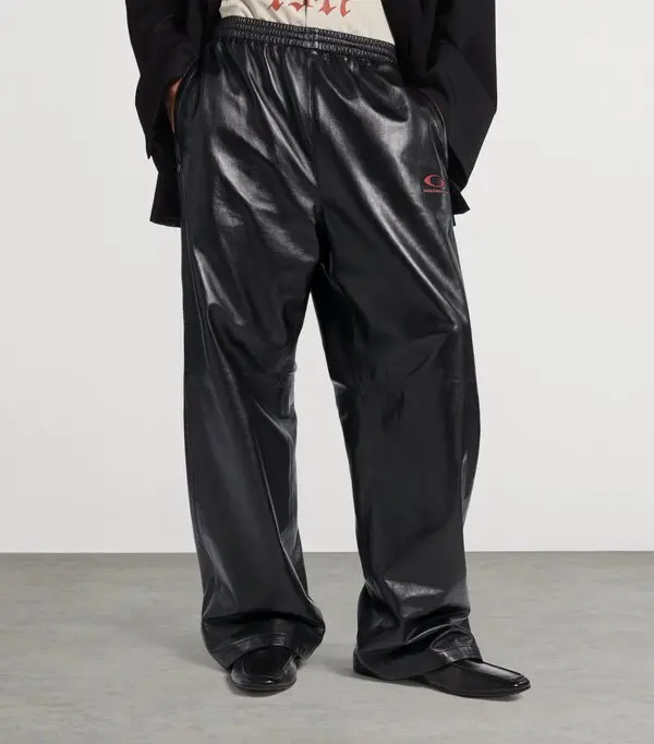 Balenciaga Lambskin Piped Trousers