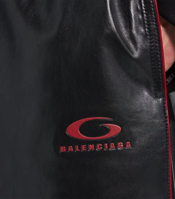 Balenciaga Lambskin Piped Trousers
