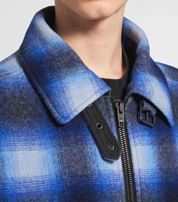 Balenciaga Wool Checked Jacket