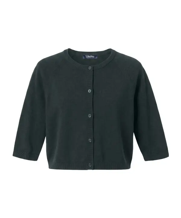 Max Mara Crew Neck Short-sleeved Knit Sweater