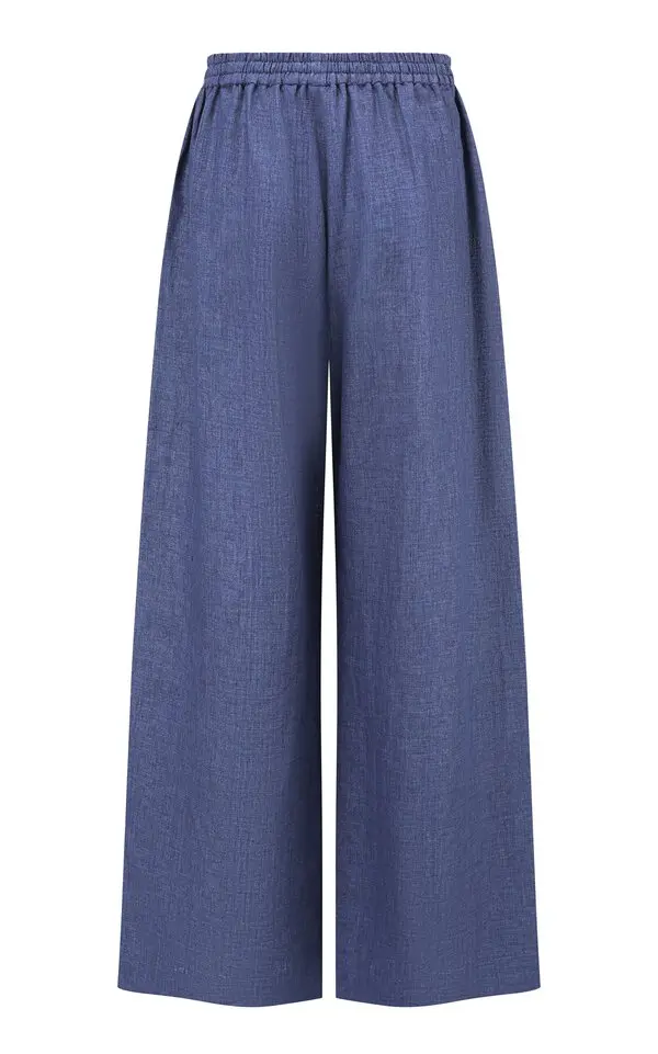 INTO THE EAST Linen Straight-leg Pants