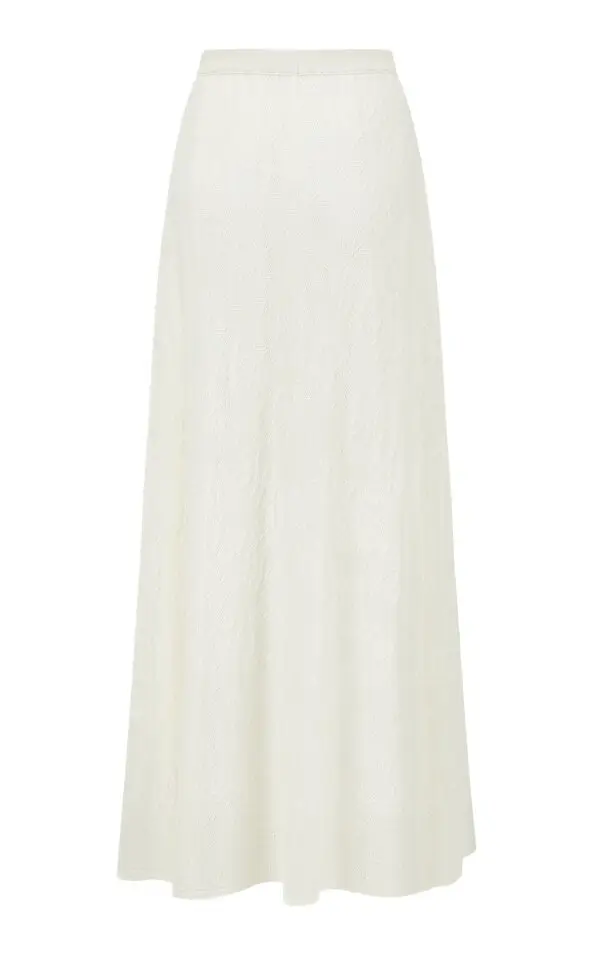 INTO THE EAST Embroidered Knit Maxi Skirt