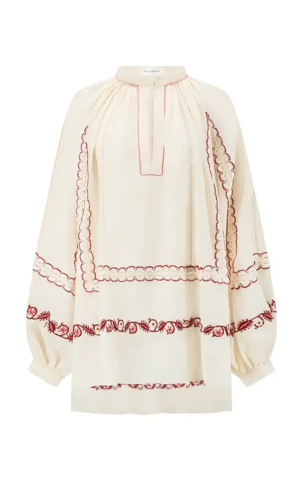 INTO THE EAST Embroidered Top