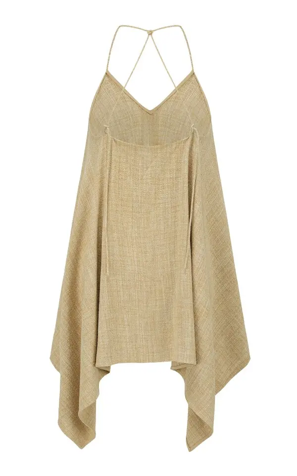 INTO THE EAST Asymmetric Hem Silk Camisole Top