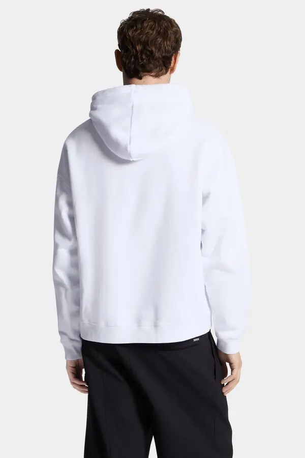 Dsquared2 Relax Fit Heritage Hoodie - White