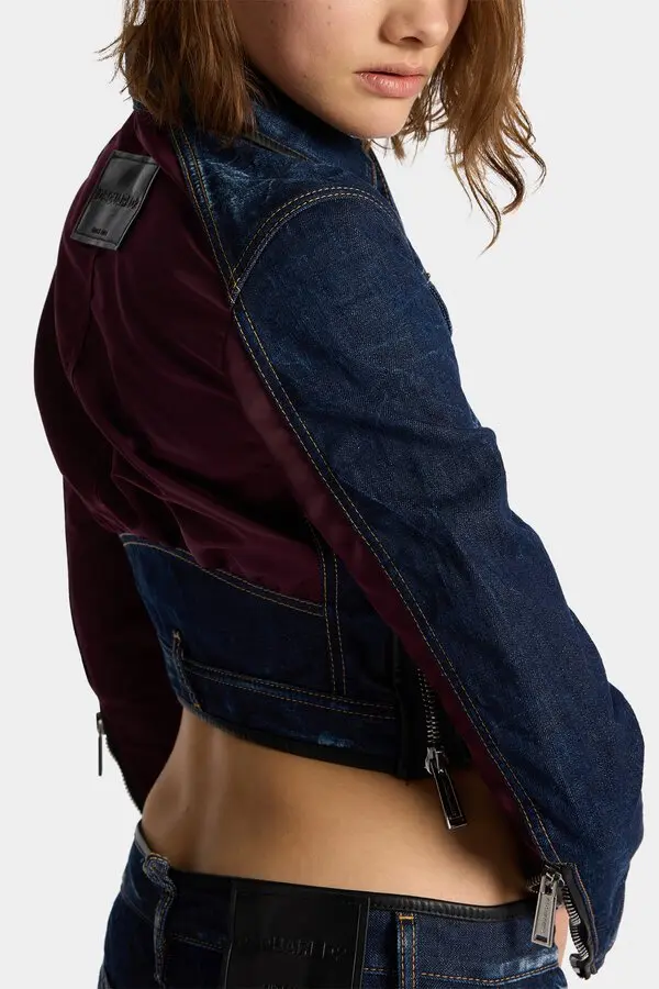 Dsquared2 Dark Aviator Bomber Jacket