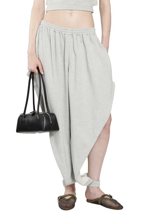 Alaïa Fleece Jersey Pointed Pants - Grey