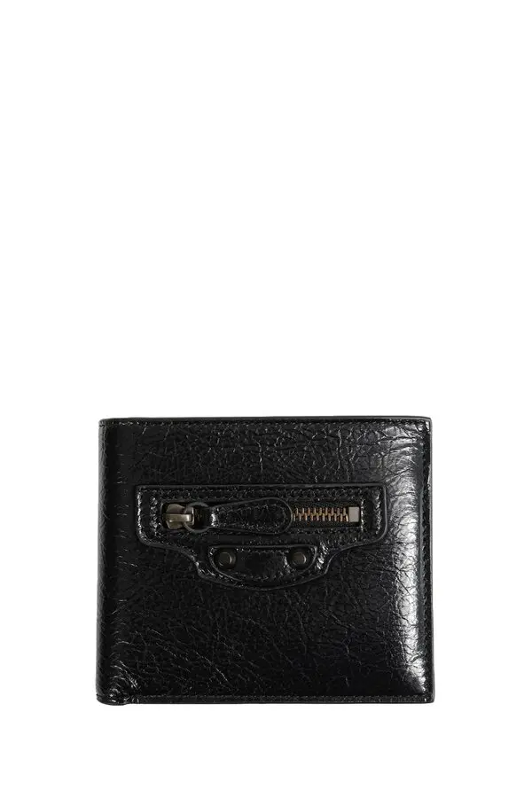 Balenciaga Le City Aquare Folded Wallet - Black