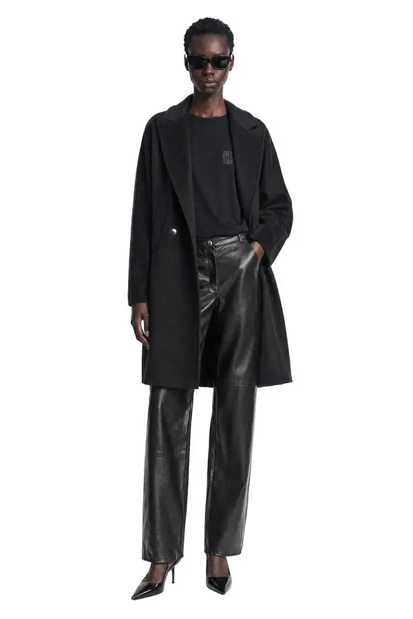 Max Mara Double-breasted Wool Broadcloth Coat