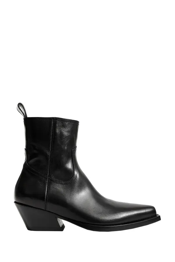 ANN DEMEULEMEESTER Imme Pointy Ankle Boots - Black