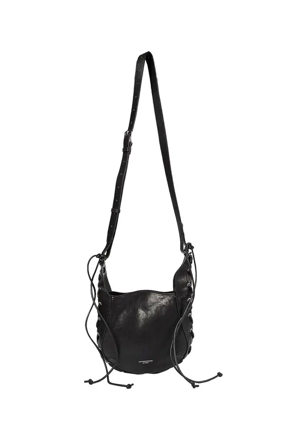 ANN DEMEULEMEESTER Henna Small Shoulder Bag In Lamb Leather - Black