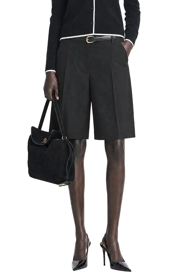 Max Mara Woollen Cloth Bermuda Shorts